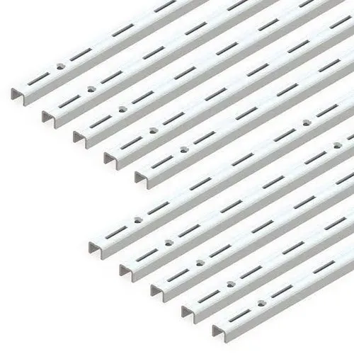 SLOTTED CHANNEL WHITE SINGLE