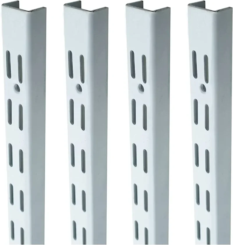 SLOTTED CHANNEL WHITE DOUBLE